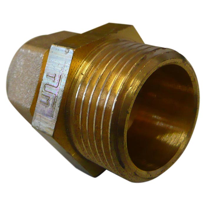 Male Connector Copper - The Gas Shop