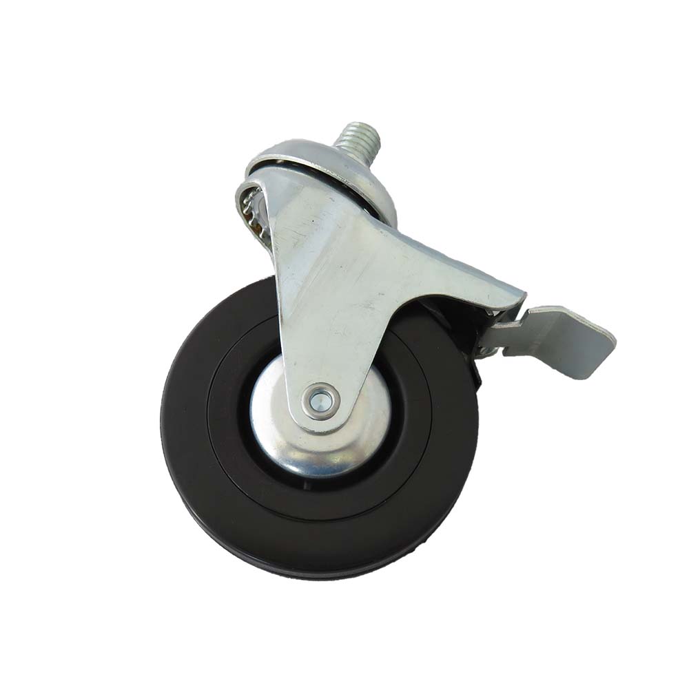 Castor Wheel with brake (75mm x 20mm) - The Gas Shop