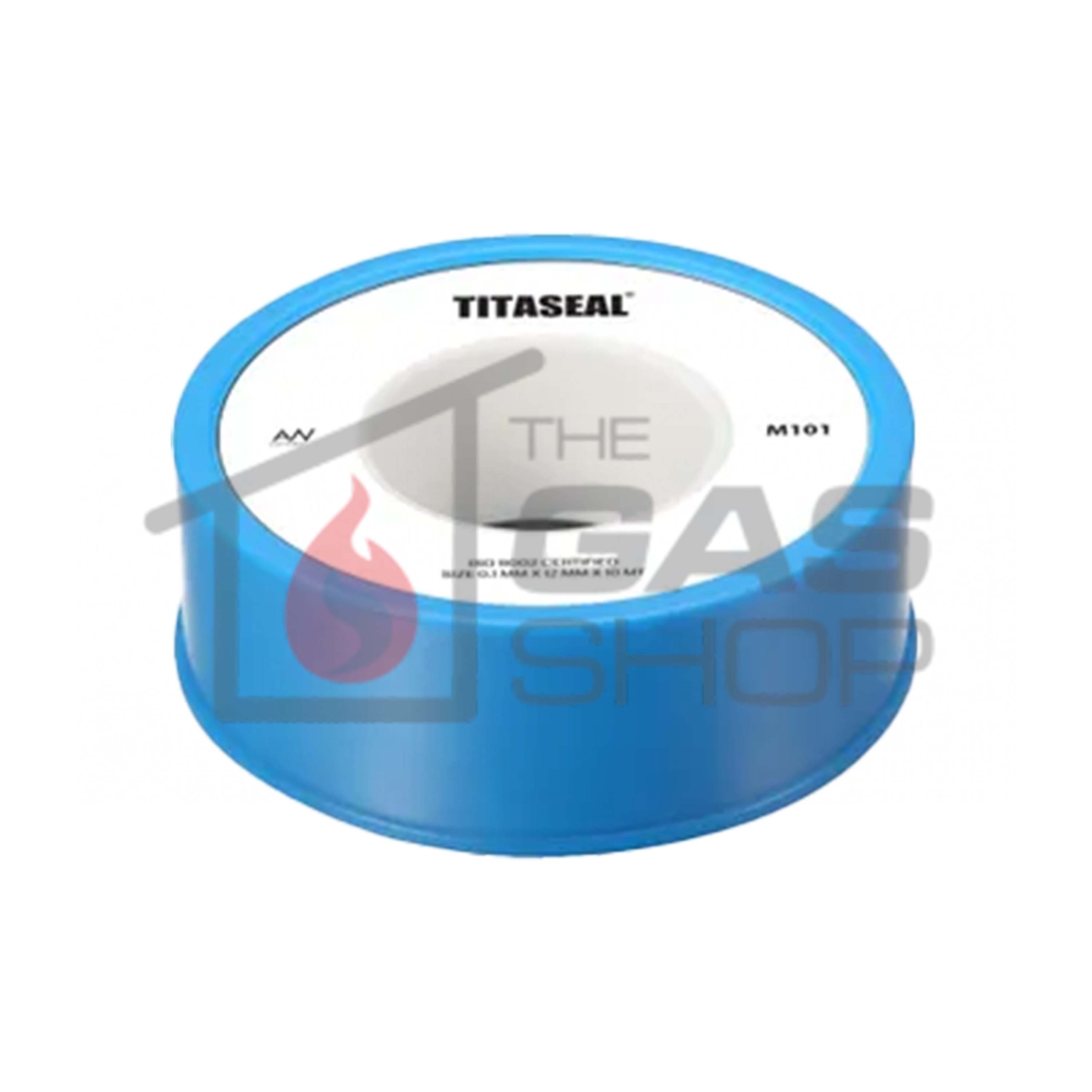Titaseal PTFE Blue Water Teflon Tape 12mm x 0.1mm x 10m - The Gas Shop