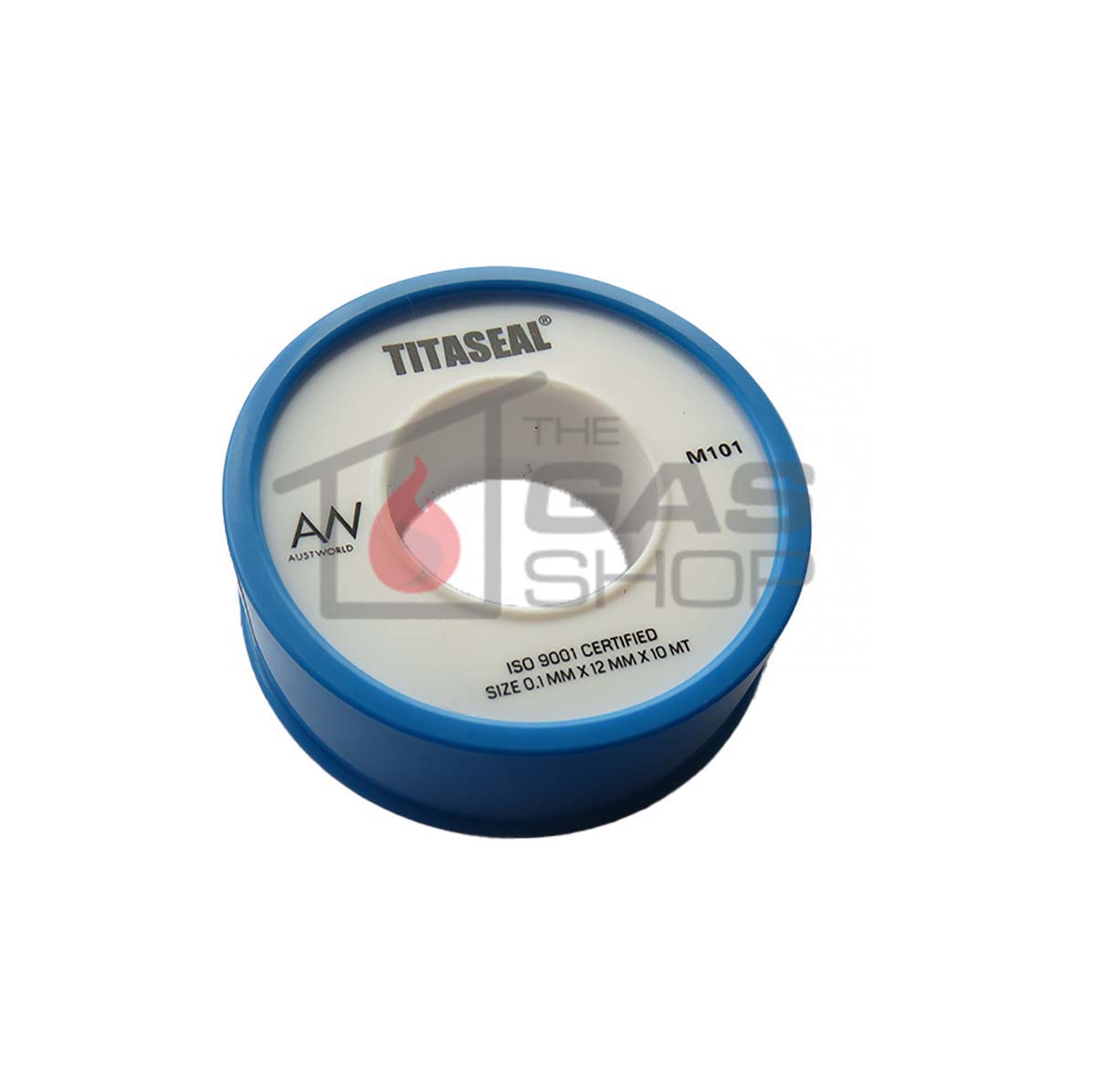 Titaseal PTFE Blue Water Teflon Tape 12mm x 0.1mm x 10m - The Gas Shop