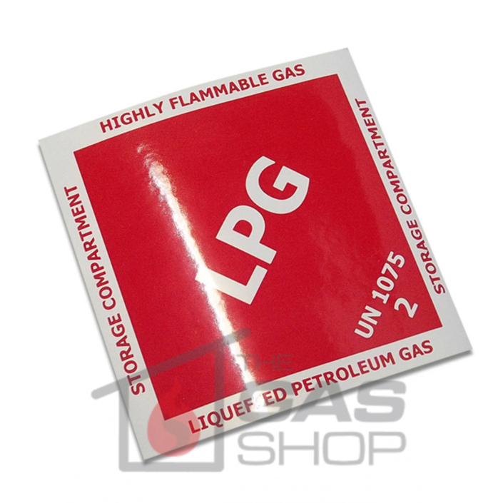 LPG Diamond Label Sticker - The Gas Shop